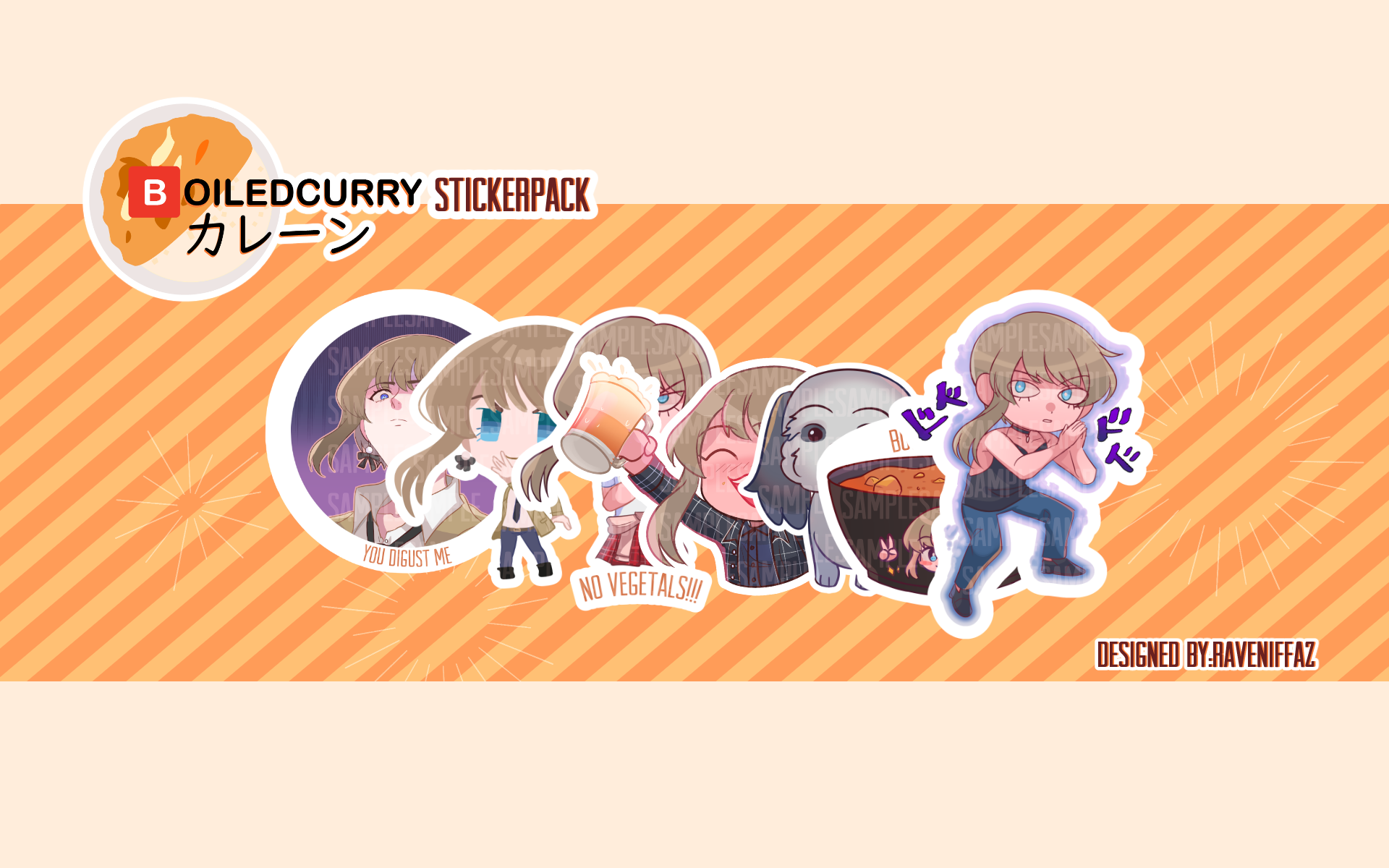 BoiledCurry Sticker Pack - Cosplay.ph