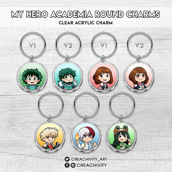 My Hero Academia Round Charms / Keychains - Cosplay.ph