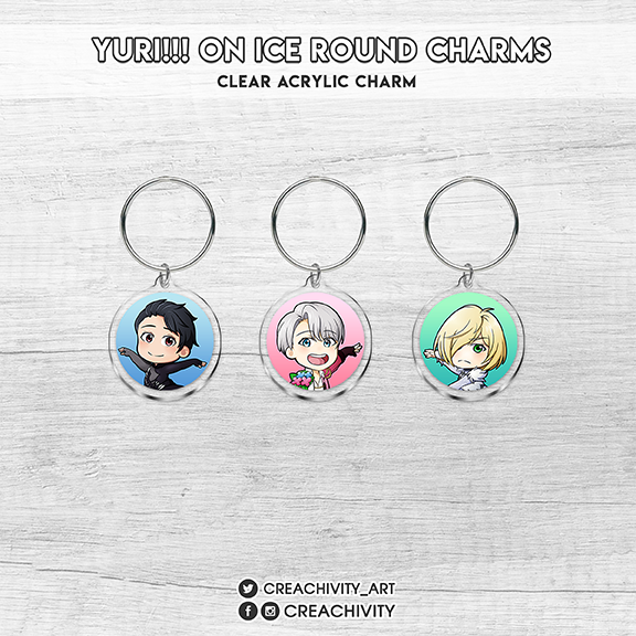 Yuri on Ice Round Charms / Keychains - Cosplay.ph