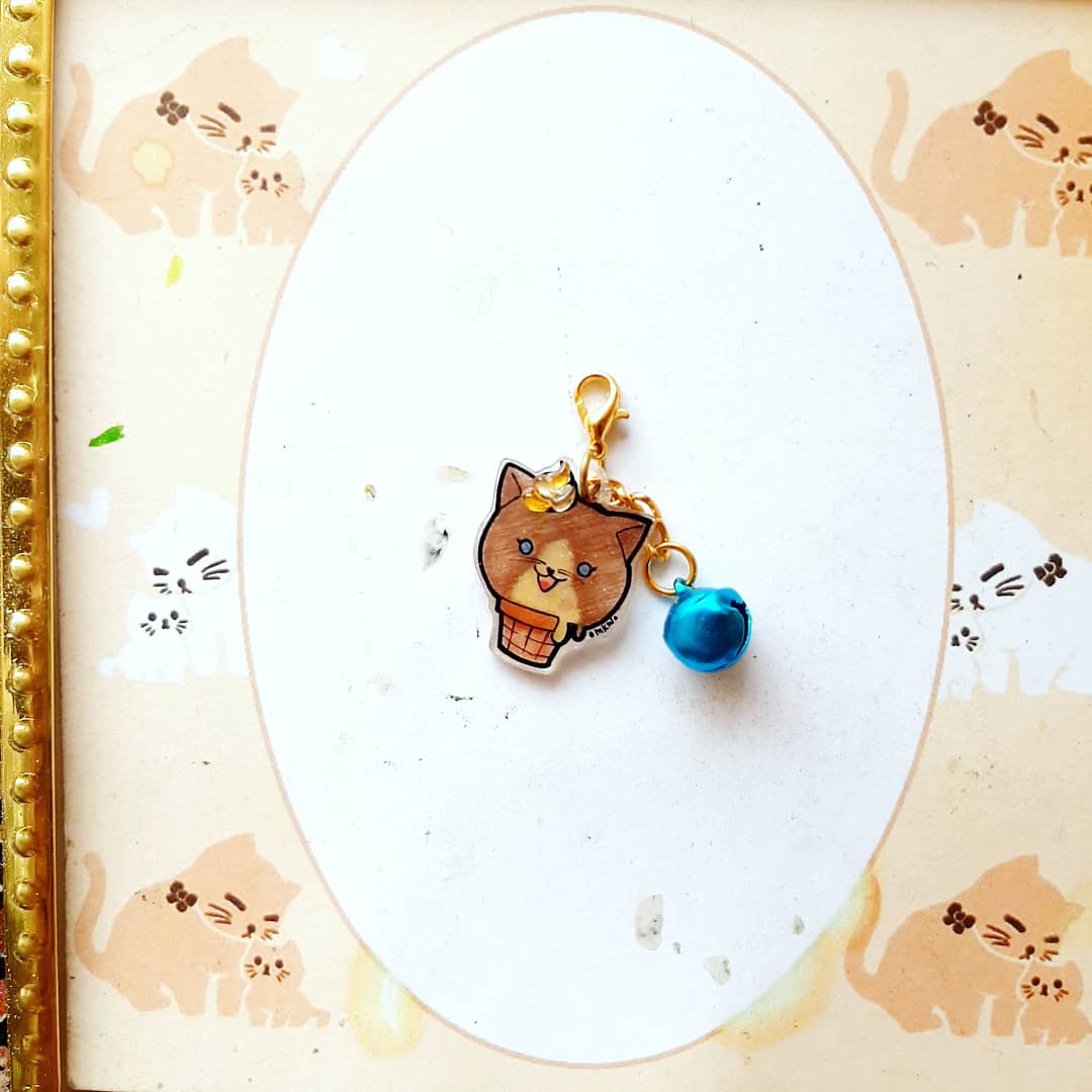 Summer chocolate ice-cream kitty charm - Cosplay.ph