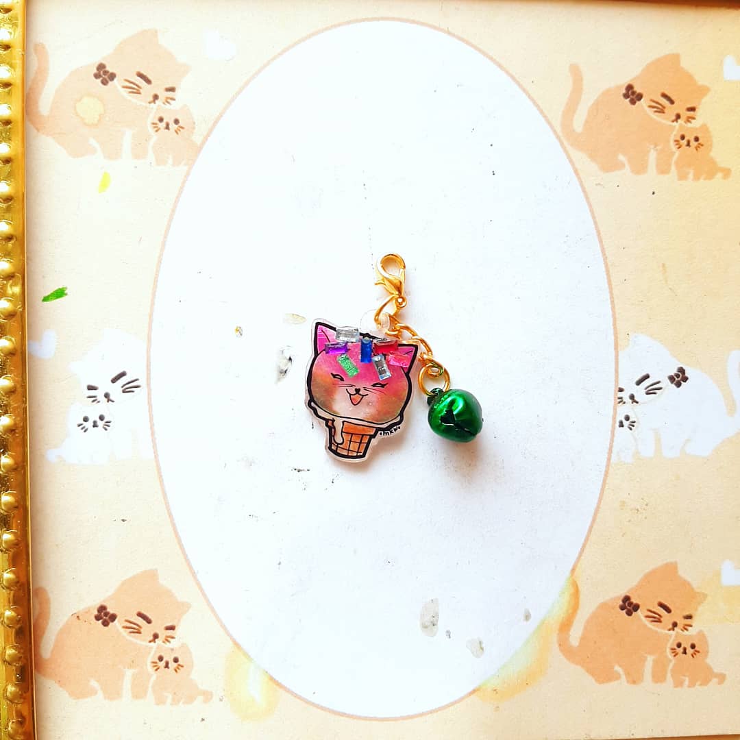 Summer strawberry sprinkle kitty charm - Cosplay.ph