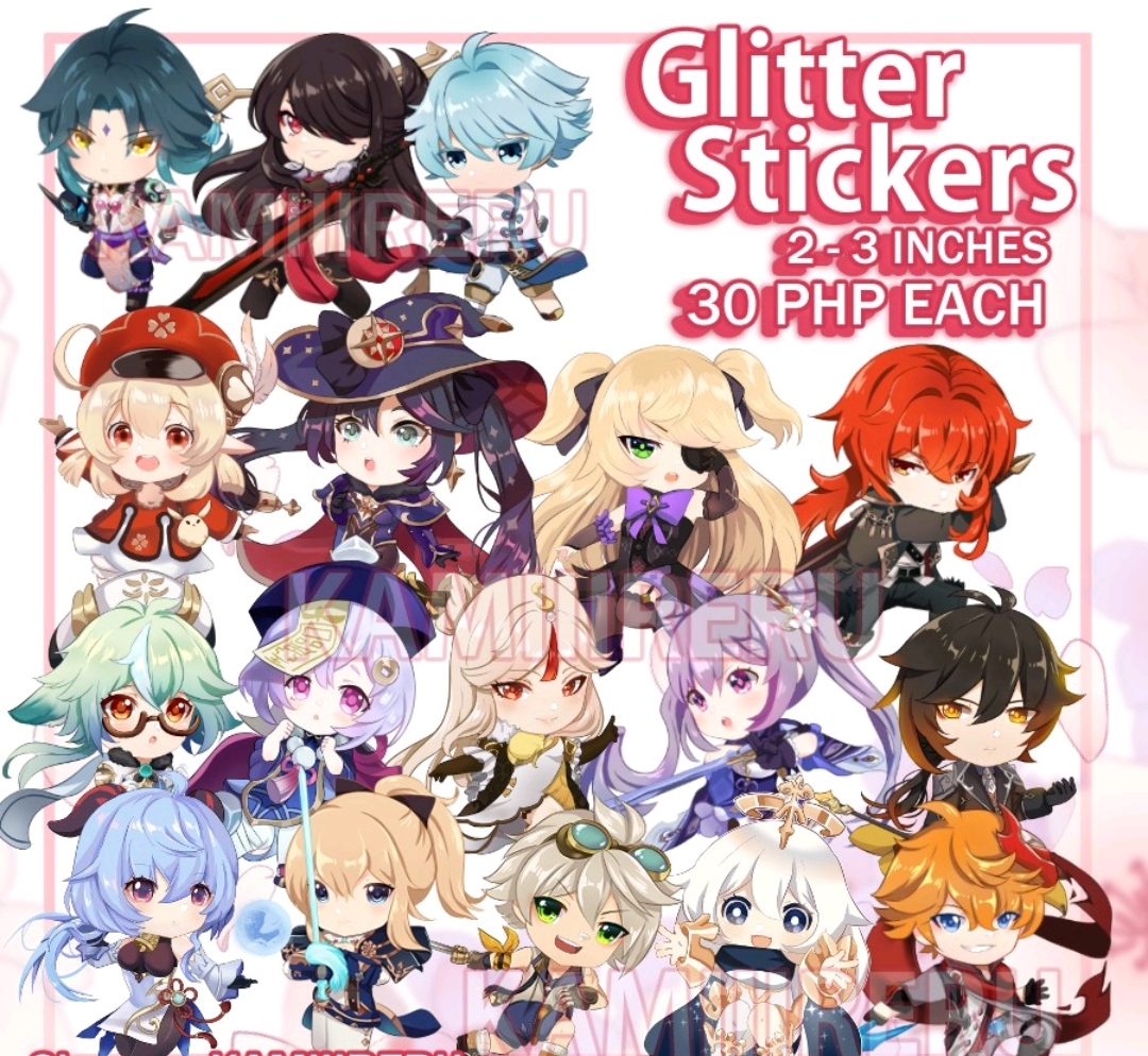 Genshin Impact: Character Stickers - Cosplay.ph