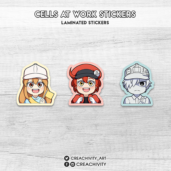 Cells at Work Sticker Set - Cosplay.ph
