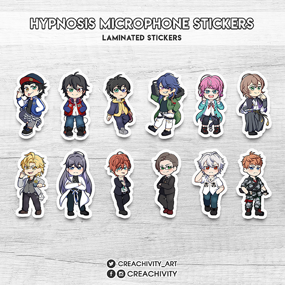 Hypnosis Microphone Sticker Set - Cosplay.ph