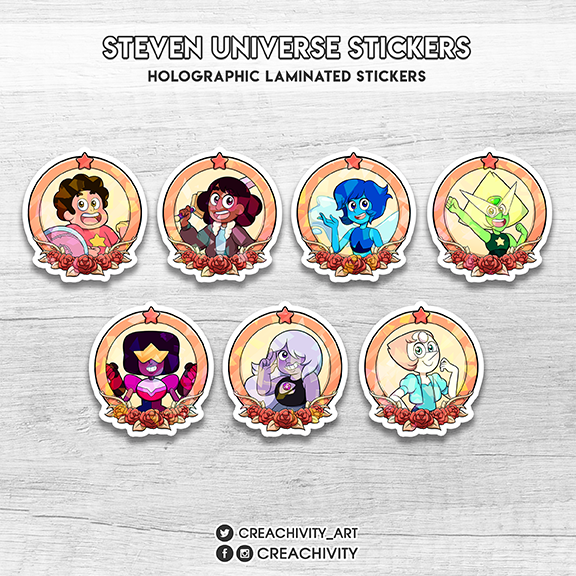 Steven Universe Holographic Sticker Set - Cosplay.ph