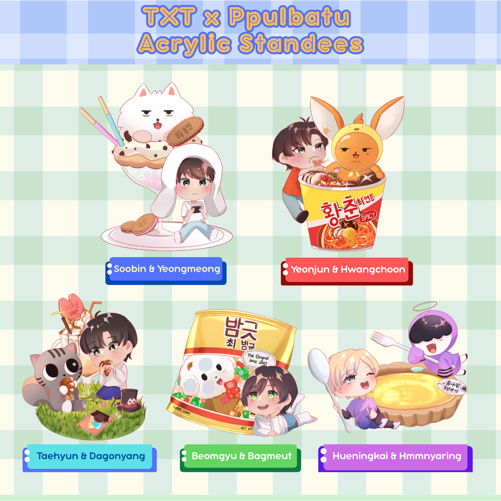 TXT x Ppulbatu Acrylic Standees - Cosplay.ph