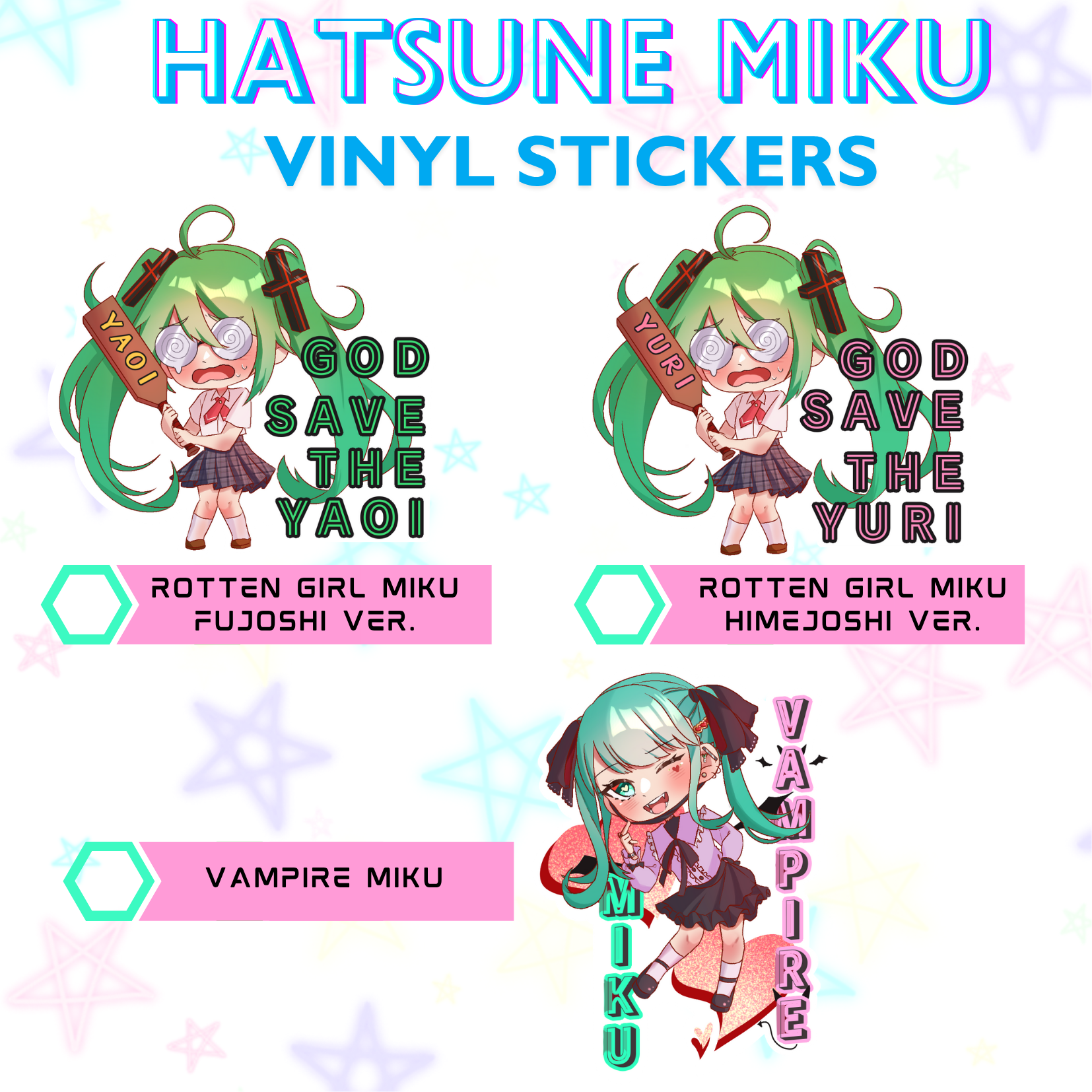 Hatsune Miku Vinyl Stickers - Cosplay.ph
